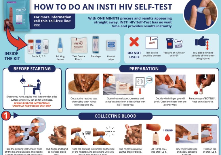 Eswatini – How to do an INSTI HIV Self-Test Instructions - PSI